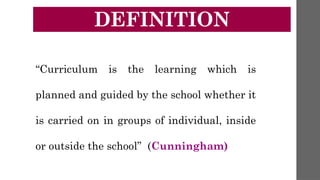 CURRICULUM-NURSING EDUCATION AND COMMUNICATION TECHNOLOGY | PPTX