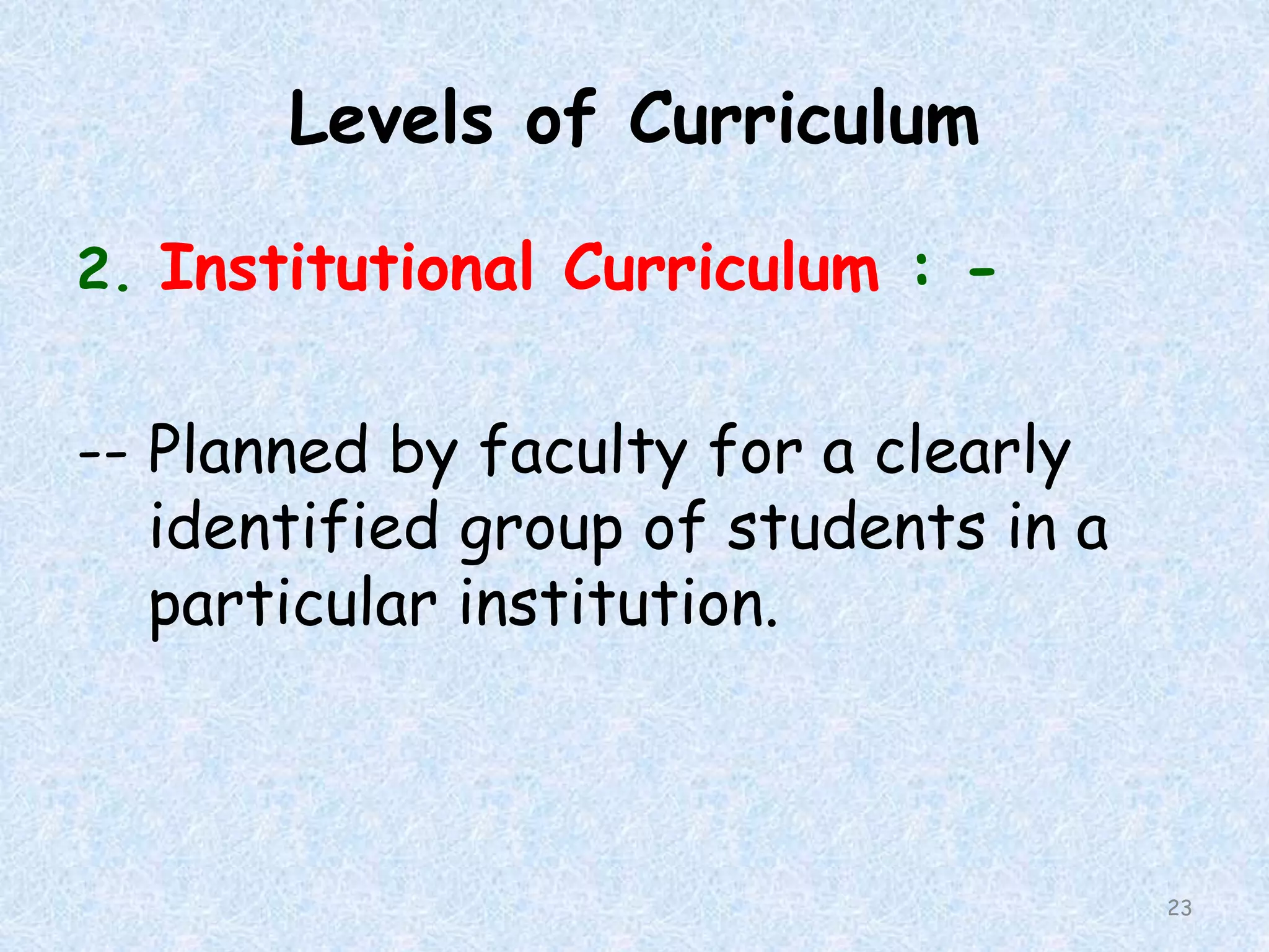 Curriculum -- Concepts.ppt