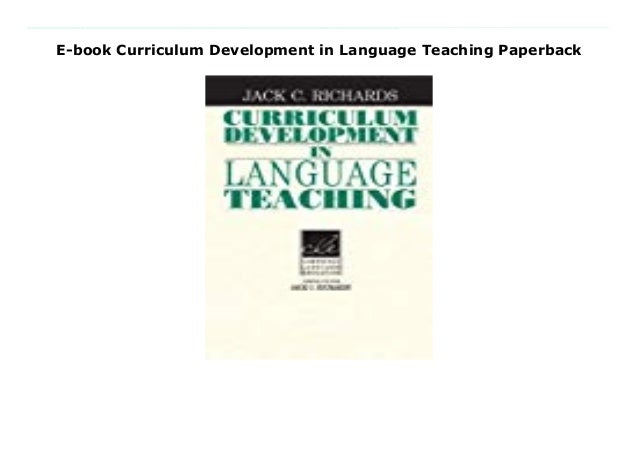 E-book Curriculum Development in Language Teaching Paperback E-book Curriculum Development in Language Teaching Paperback