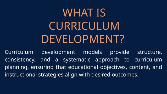 CURRICULUM DEVELOPMENT MODELS GUIDE FOR EDUCATIONAL PROGRAMS OR COURSES ...
