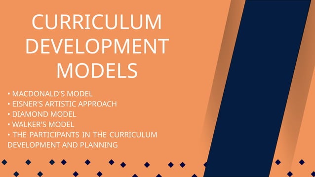 CURRICULUM DEVELOPMENT MODELS GUIDE FOR EDUCATIONAL PROGRAMS OR COURSES ...