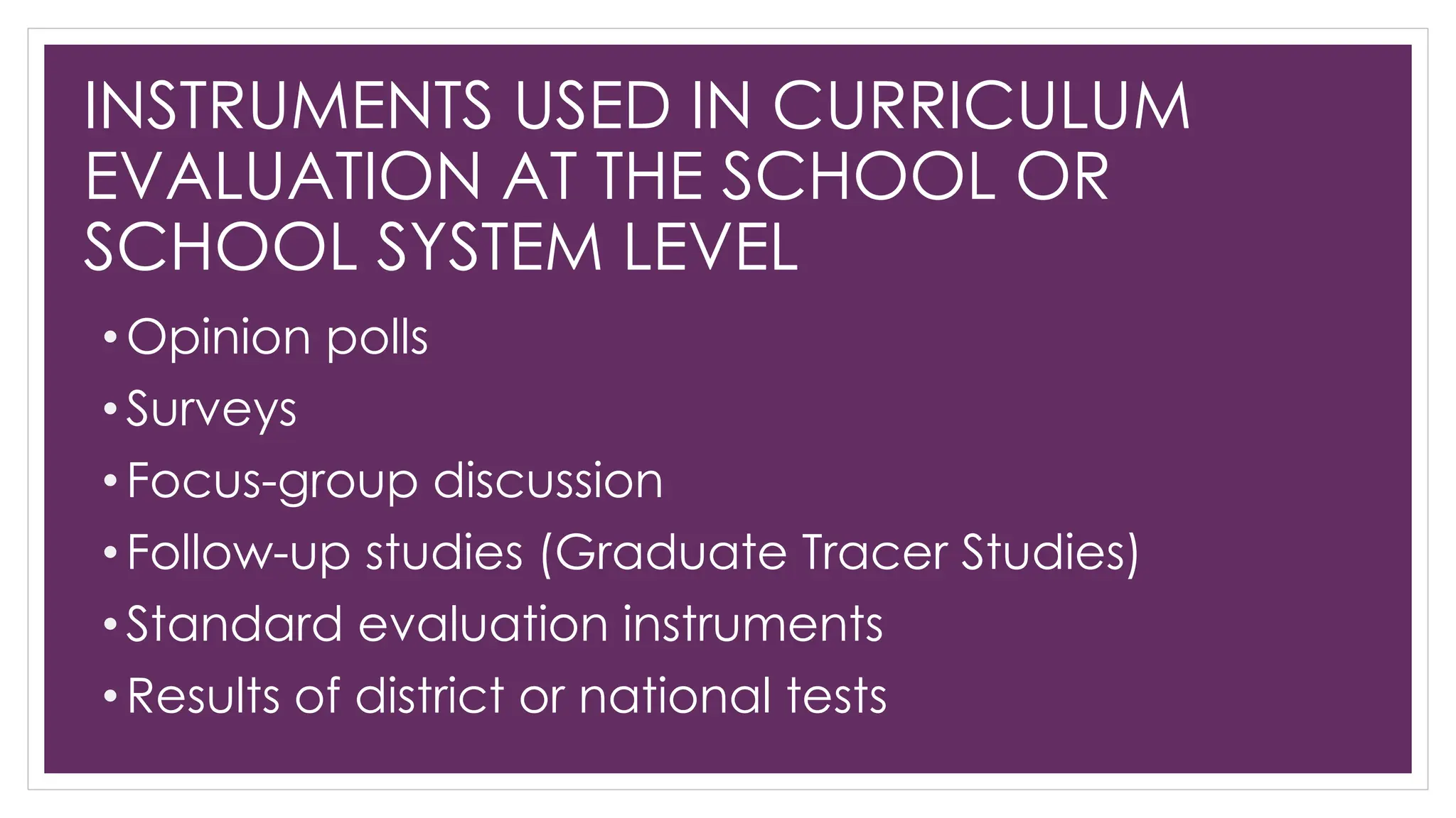 CURRICULUM - EVALUATION.Chapter - 6.pptx
