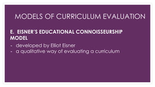 CURRICULUM - EVALUATION.Chapter - 6.pptx