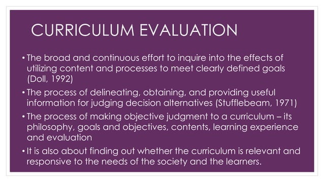 CURRICULUM - EVALUATION.Chapter - 6.pptx