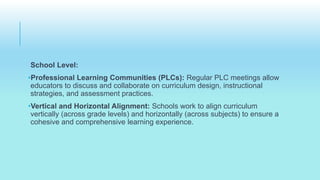 Curriculum-improvement - Education Course | PPTX