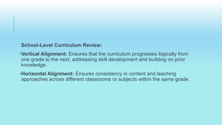 Curriculum-improvement - Education Course | PPTX