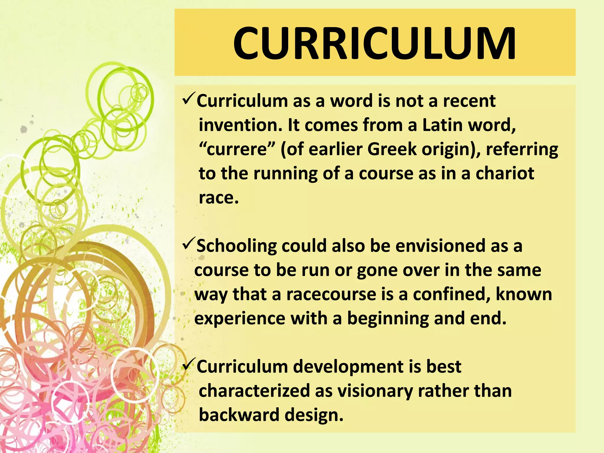 Curriculum In Education | PDF