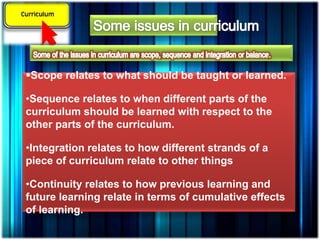 Curriculum and development | PPTX