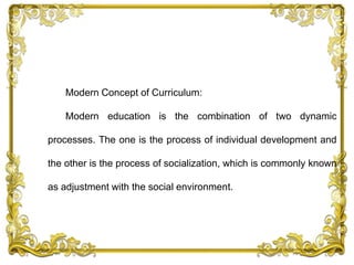 Curriculum and development | PPTX