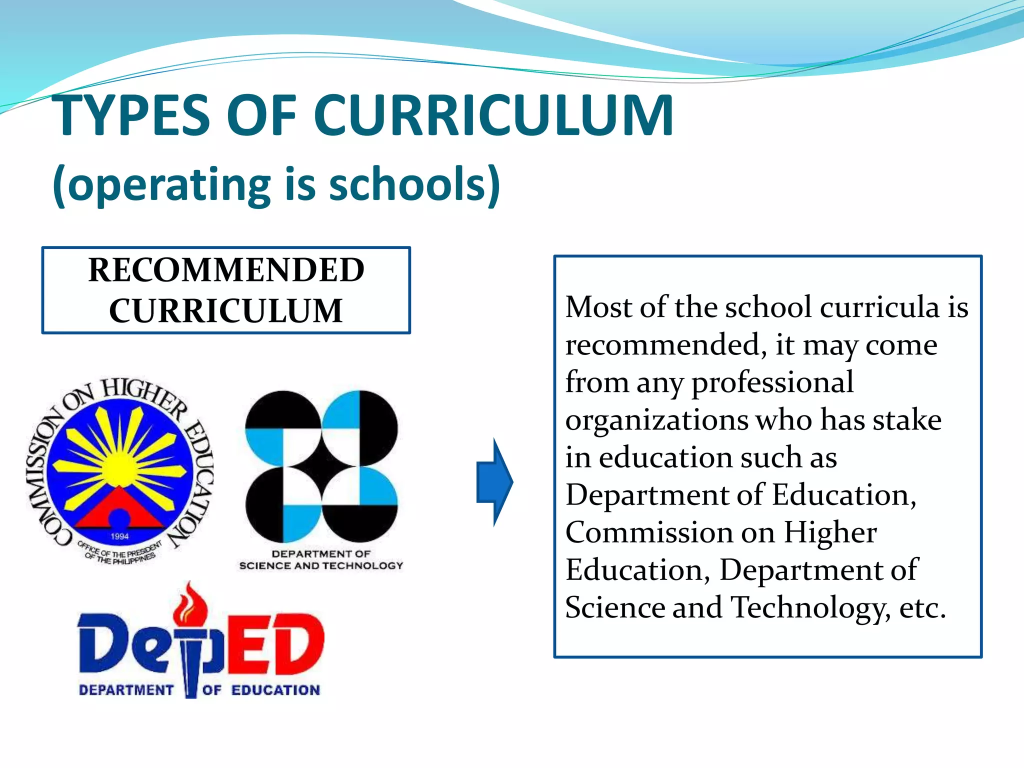 Curriculum types, definition and elements jerralyn c. alva | PPTX