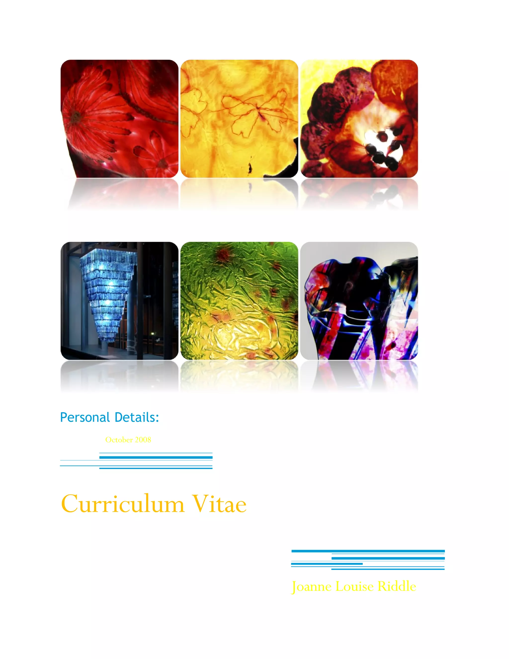Joanne Riddle - Curriculum Vitae - October 2008 | DOC