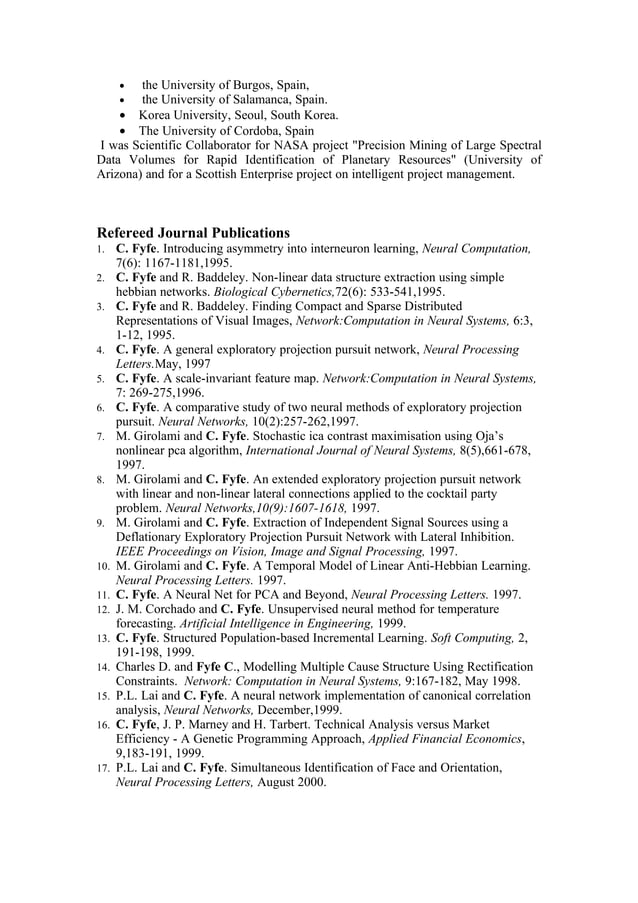 Curriculum Vitae | DOC | Postgraduate Education | College Education