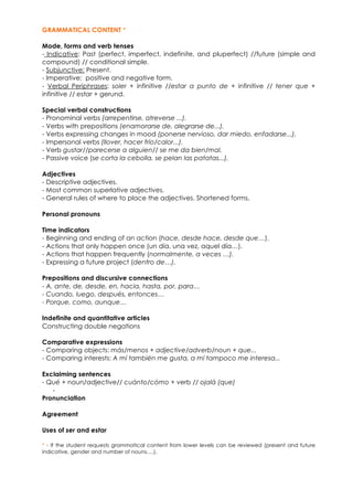 Spanish course_ Advanced Intermediate Level (A2+) | PDF