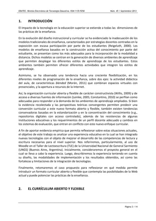 Curriculum abierto y flexible | PDF