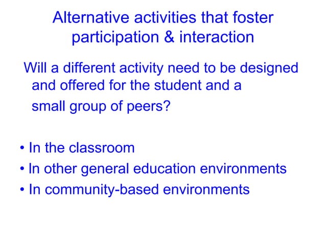 Curriculum Adaptation.ppt | Special Education | Education