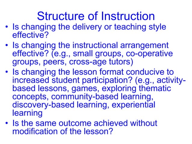 Curriculum Adaptation.ppt | Special Education | Education