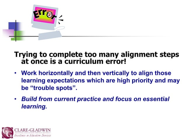 Curriculum Alignment.ppt for general physics | PPT