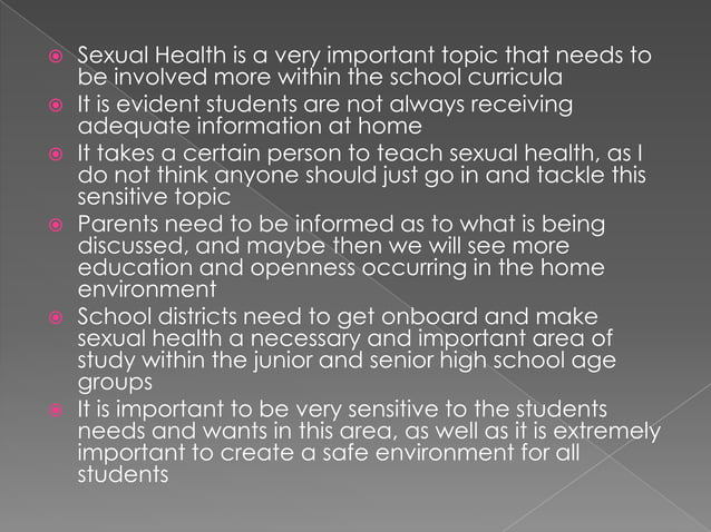 Sexual Health Resources Ppt