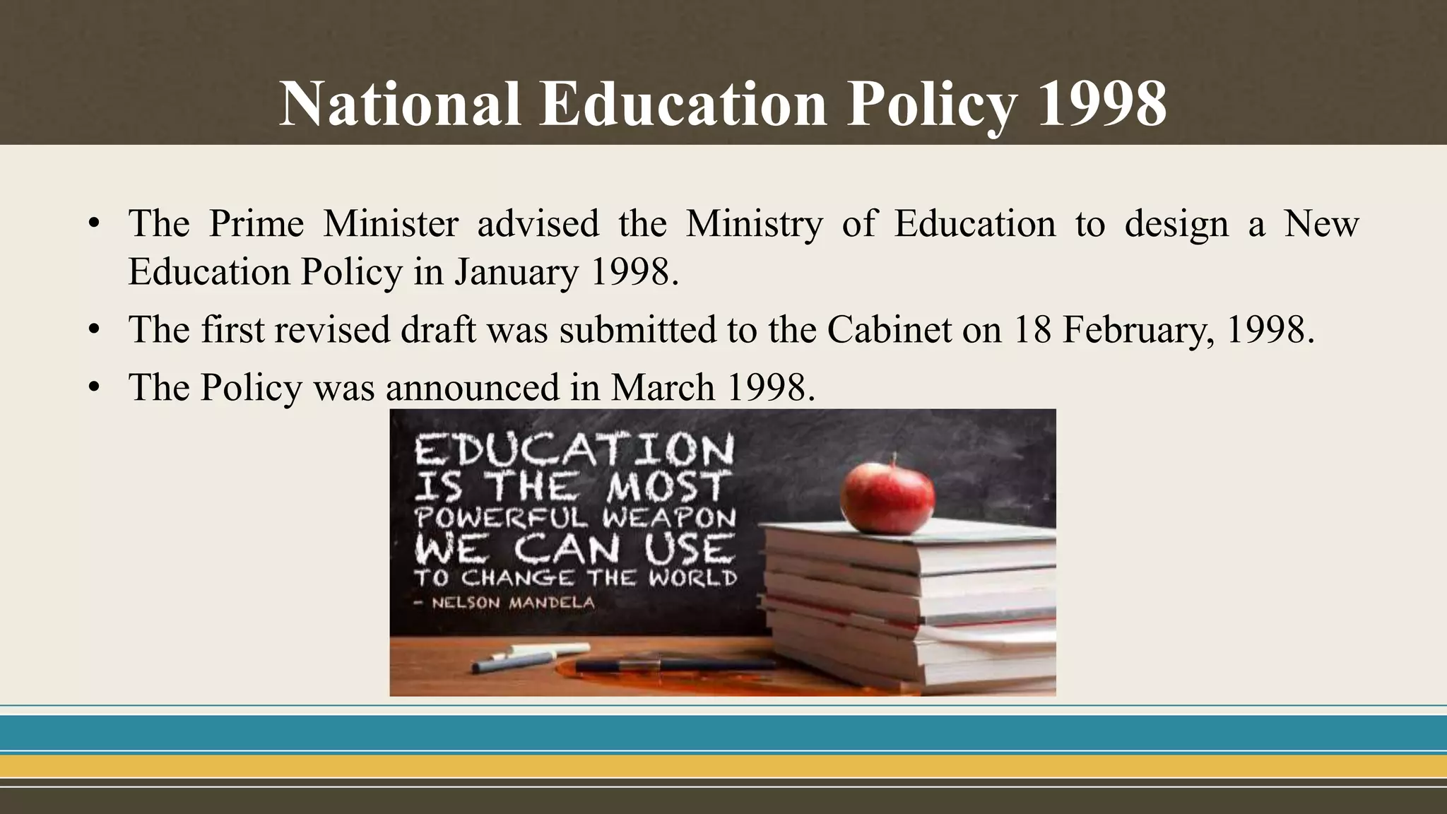 education policies and development in pakistan 1947 to 2009 | PPTX