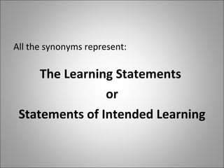 Curriculum And Instruction Session 3 Learning Targets[1] | PPT