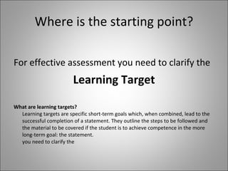 Curriculum And Instruction Session 3 Learning Targets[1] | PPT