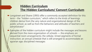 Curriculum and its types | PPTX