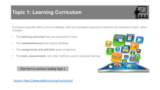 Curriculum and learningstyles | PPT