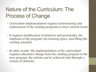 Curriculum and pedagogy | PPTX