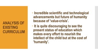 Curriculum and role of values new | PPTX