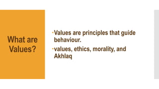 Curriculum and role of values new | PPTX