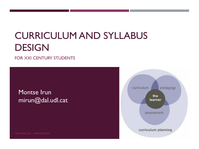 Curriculum and syllabus design | PDF | Educational Assessment | Education