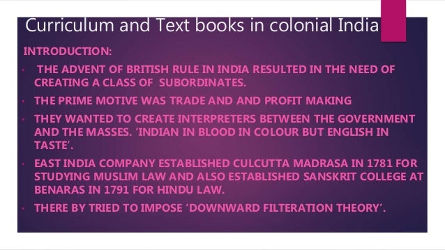 Curriculum and Text books in colonial India.pptx