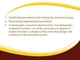 Curriculum Approaches (Systems-managerial and Intellectual-academic ...