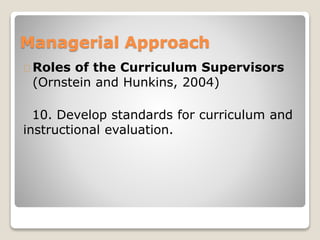 Curriculum Approaches | PPTX