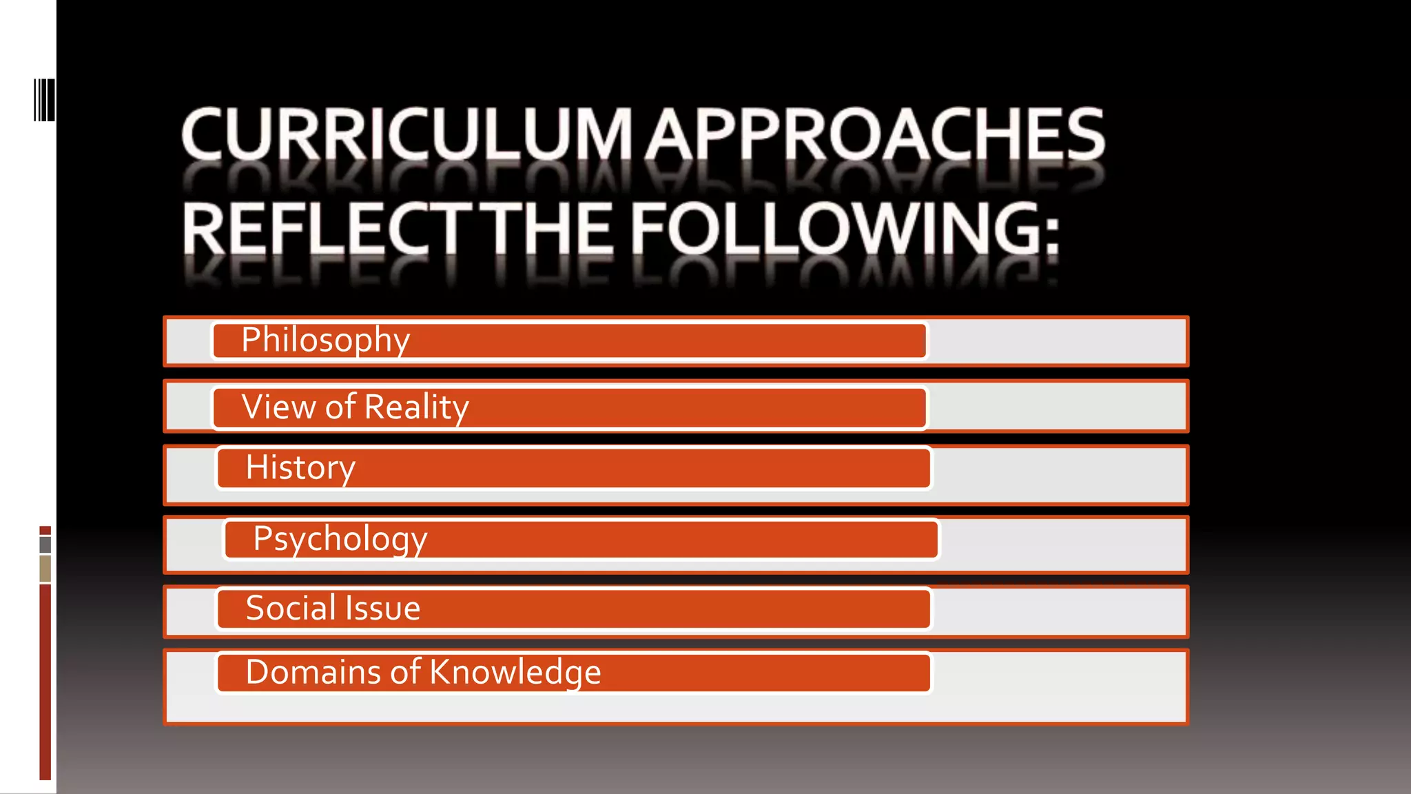 Curriculum approaches | PPTX