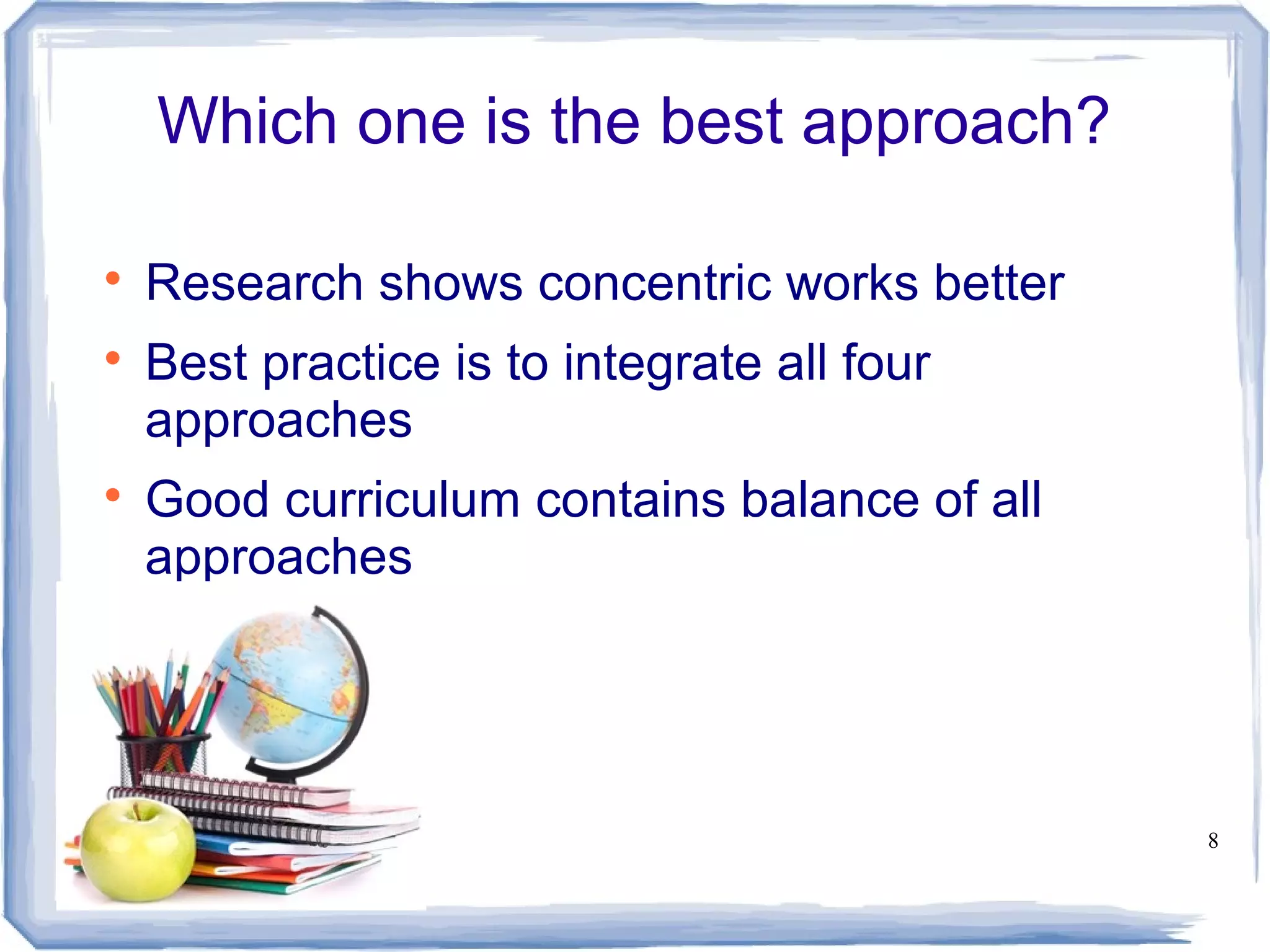 Approaches to Curriculum Construction | PPT