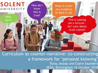 Curriculum as counter narrative | PPTX | Educational Assessment | Education