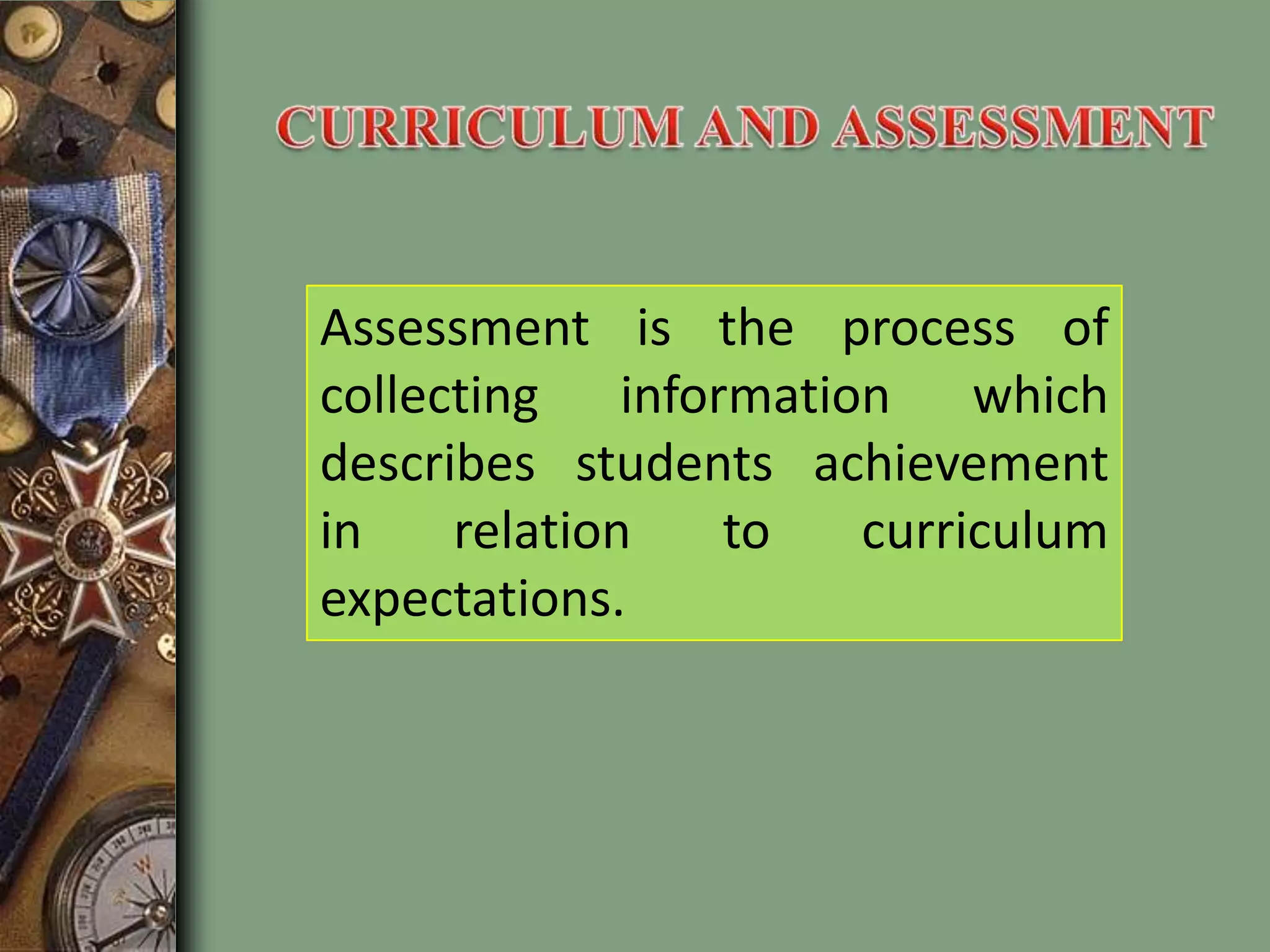 Curriculum assessment Instruction | PPTX