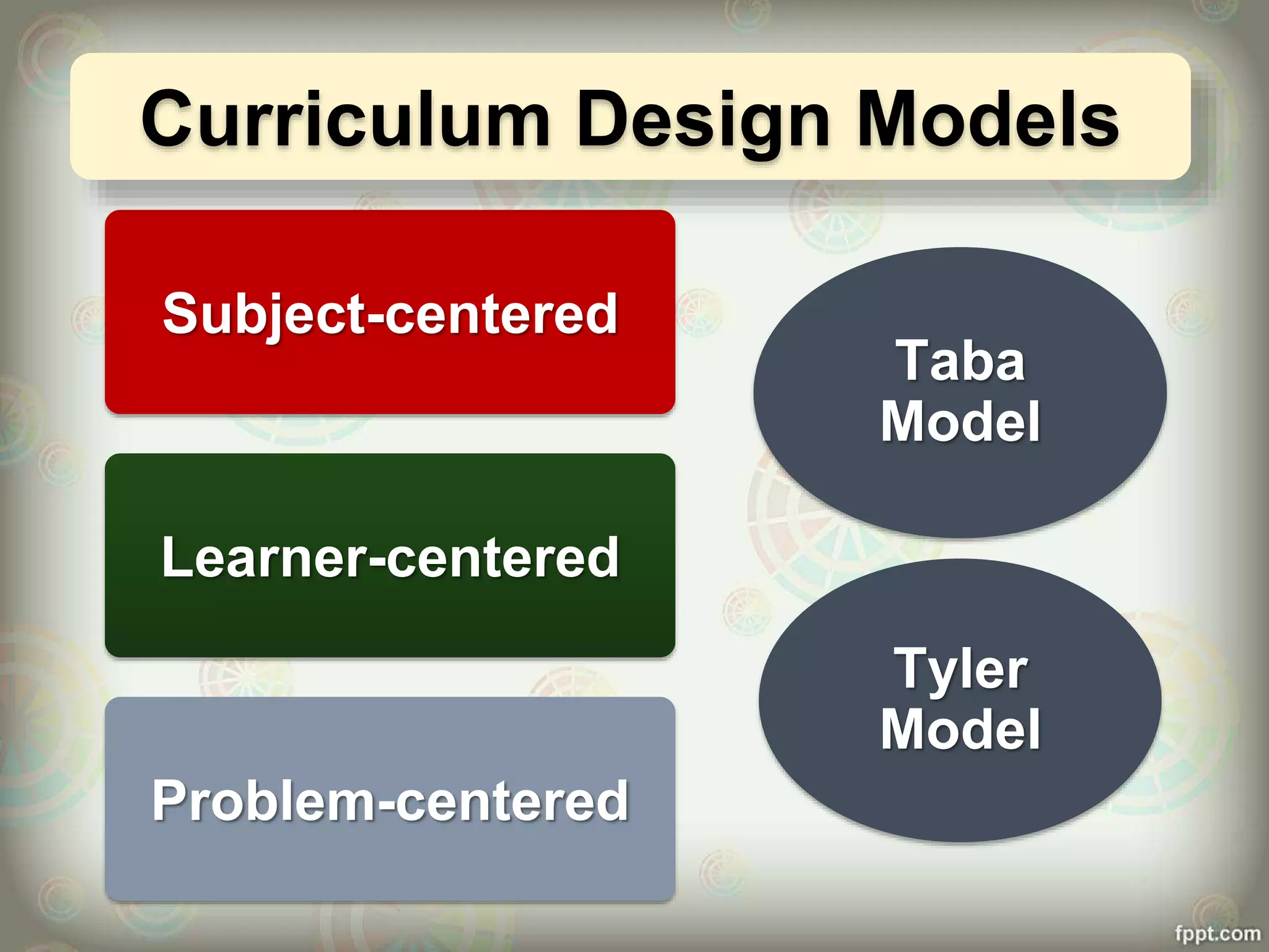 Curriculum As A Subject Matter | PPTX