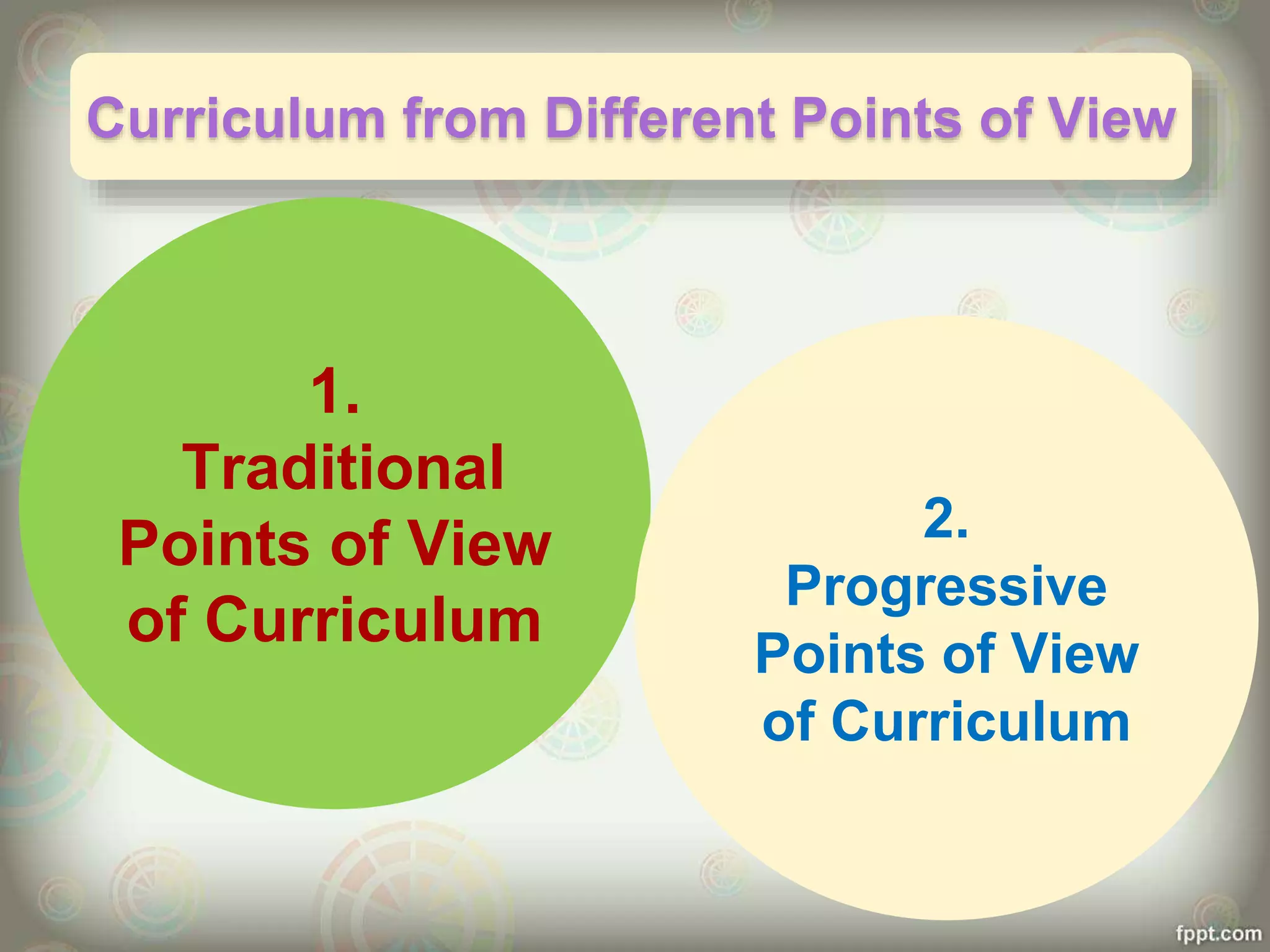 Curriculum As A Subject Matter | PPTX