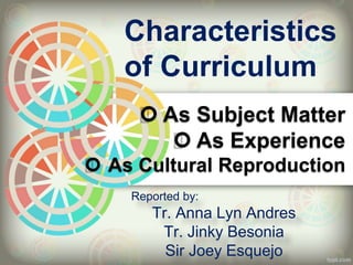 Curriculum As A Subject Matter | PPTX