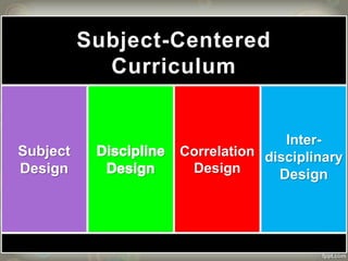 Curriculum As A Subject Matter | PPTX