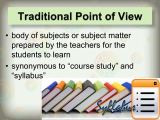 Curriculum As A Subject Matter | PPTX