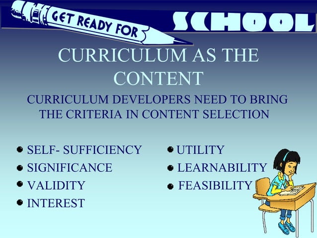 Curriculum as the content and instructional approach | PPT