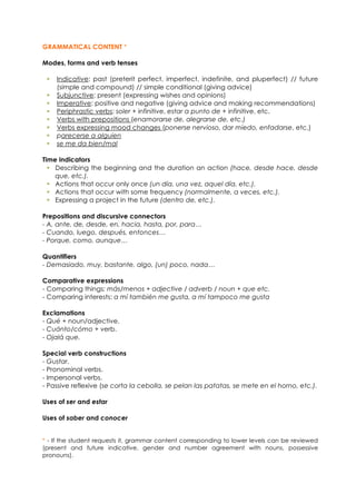 Spanish course_ Pre-intermediate Level (B1) | PDF