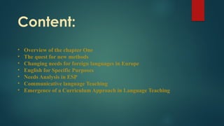 Curriculum development in Language Teaching | PPT