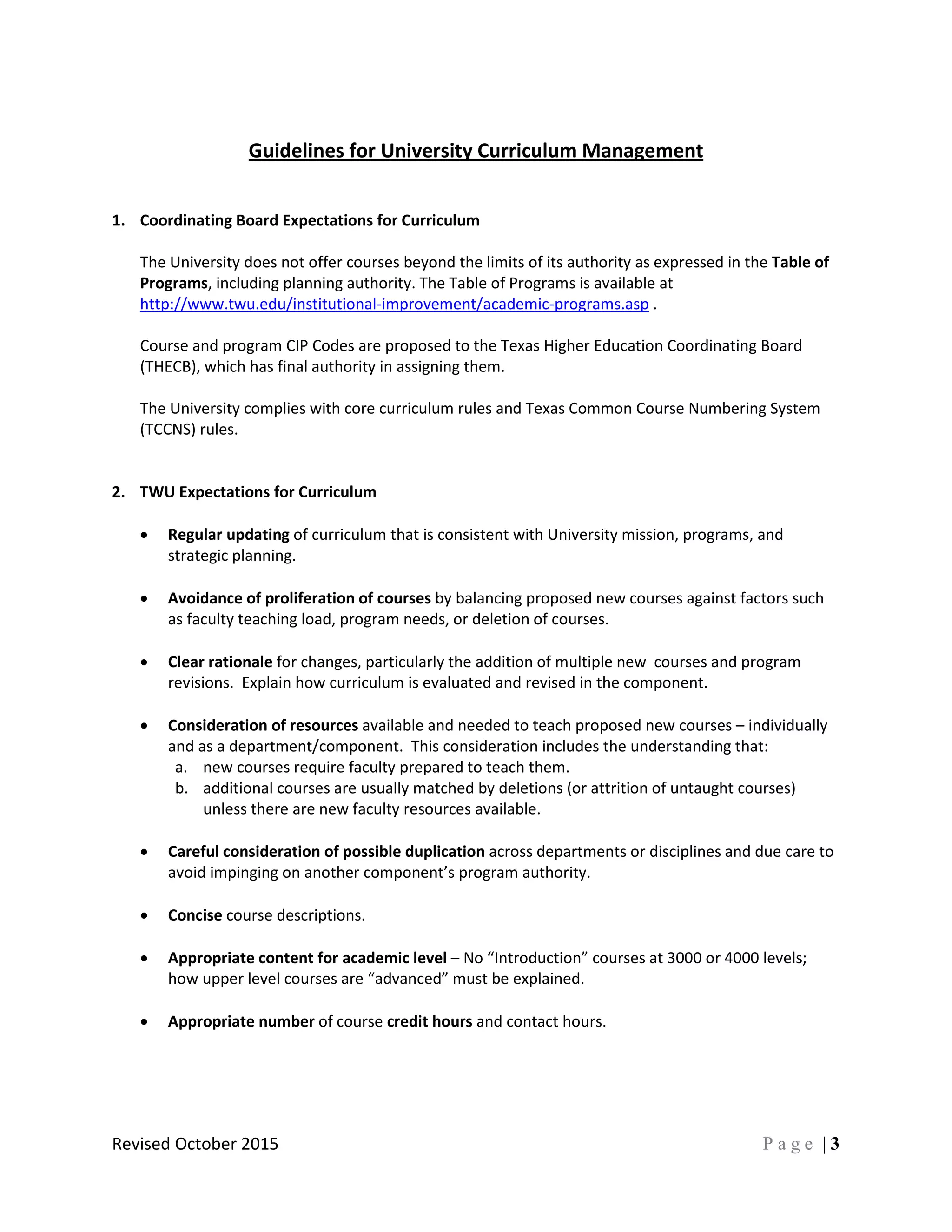 Curriculum committee handbook | PDF