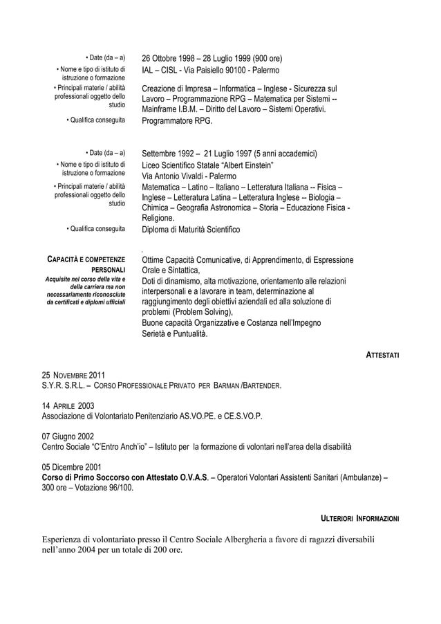 Curriculum con foto 4 | PDF