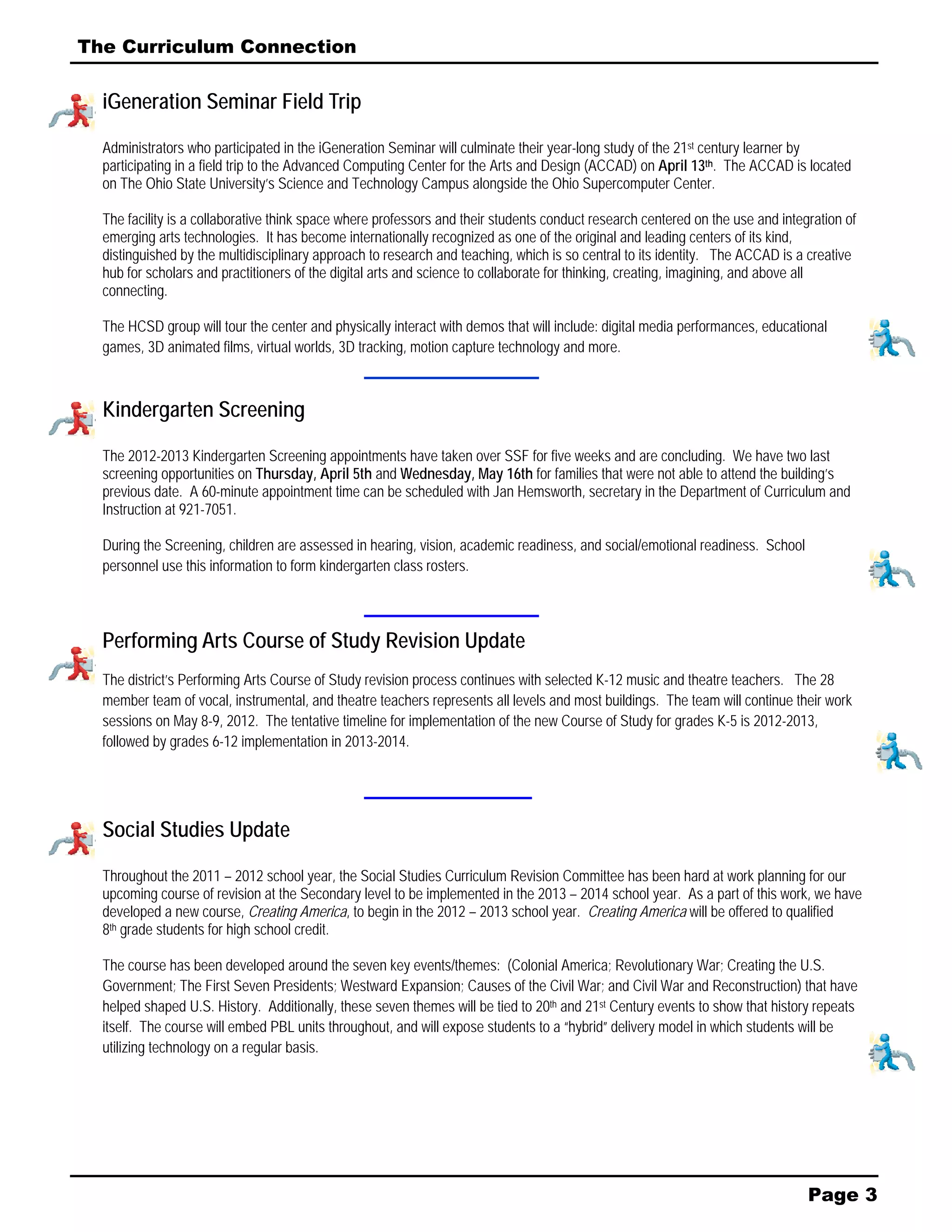 Curriculum connection march 2012 | PDF | Daycare and Pre-School | Parenting