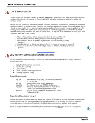 Curriculum connection march 2012 | PDF | Daycare and Pre-School | Parenting
